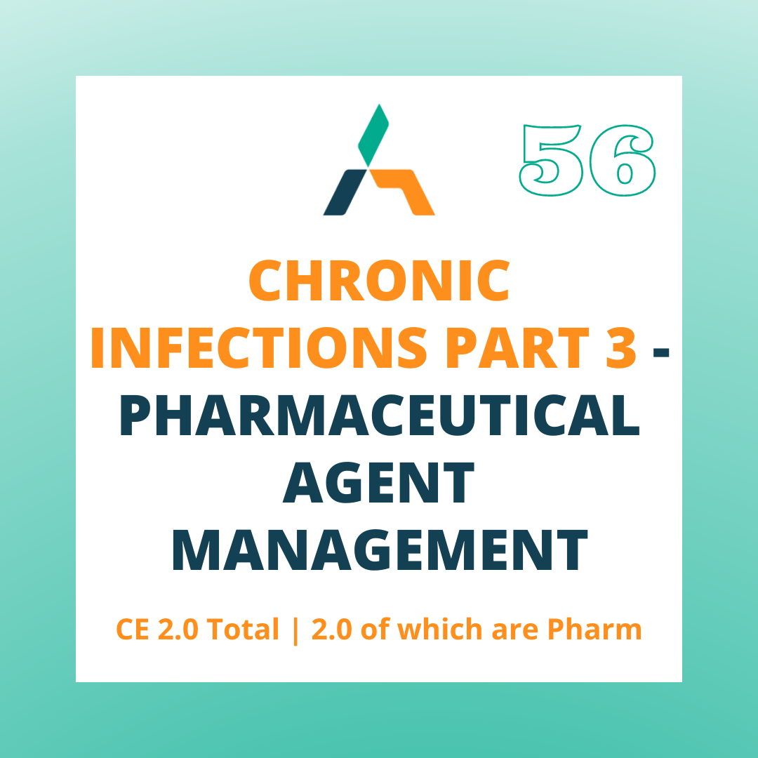 #56 Chronic Infections Part-3 Pharmaceutical Agent Management - Consult ...
