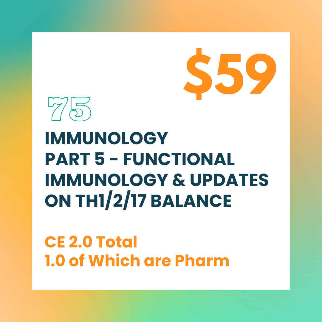 #75 Immunology Part 5 Functional Immunology and Updates on TH1/2/17 ...